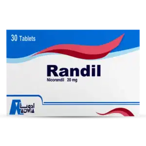 رانديل ١٠ و٢٠ مجم اقراص لعلاج الذبحة الصدرية (randil)