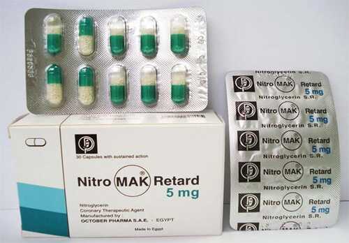 نيتروماك ريتارد (nitromak-nitroglycerin) : لعلاج أمراض القلب والذبحة