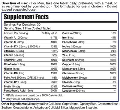 فوائد فيتامين ليمتلس مان ماكس للرجال (limitless man max)