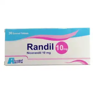 رانديل ١٠ و٢٠ مجم اقراص لعلاج الذبحة الصدرية (randil)